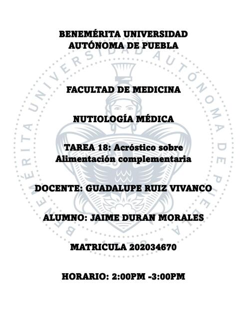 Tarea 18 Acróstico | JAIME | uDocz