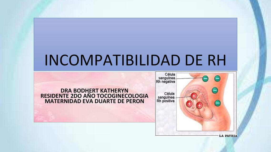 25 INCOMPATIBILIDAD DE RH | Katheryn susana | uDocz