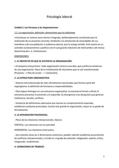 Psicología Laboral | Candela | uDocz