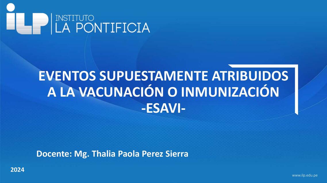 SESION 14 ESAVI | doctores | uDocz