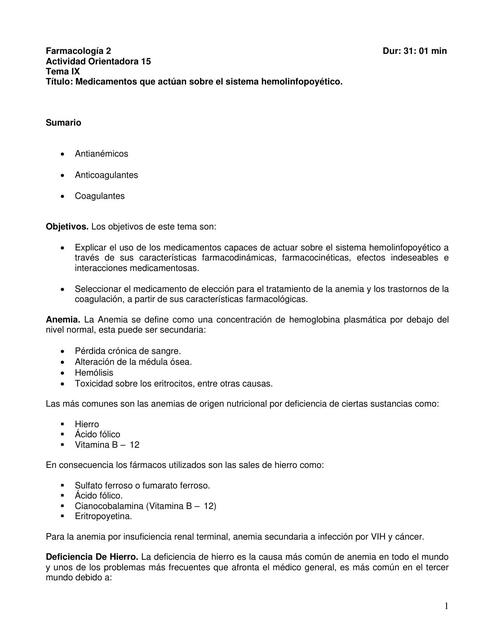 AO15 farmaco | Alexia Salero | uDocz