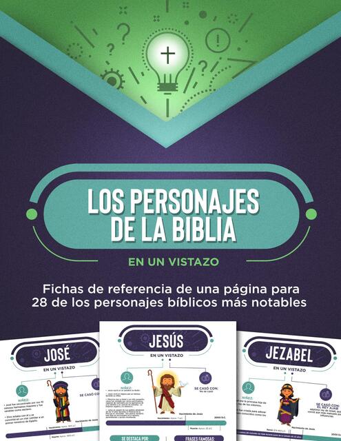 Los Personajes de la Biblia en un Vistazo Fichas R | Luis Mena | uDocz