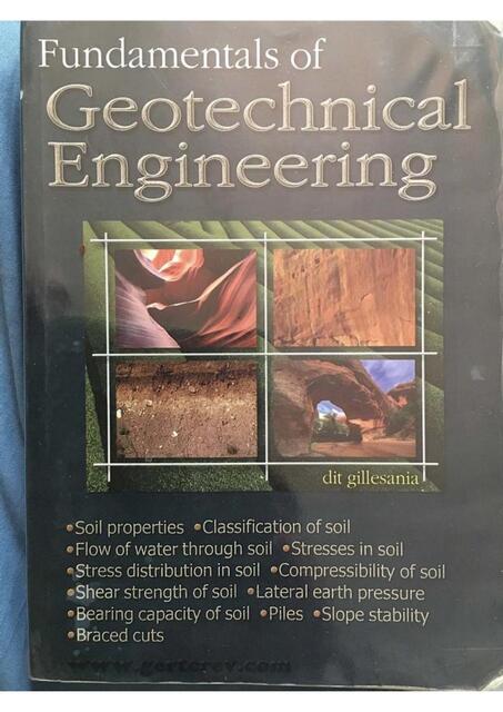 Fundamentals of Geotechnical Engineering Gillesani | Manuel Bellido ...