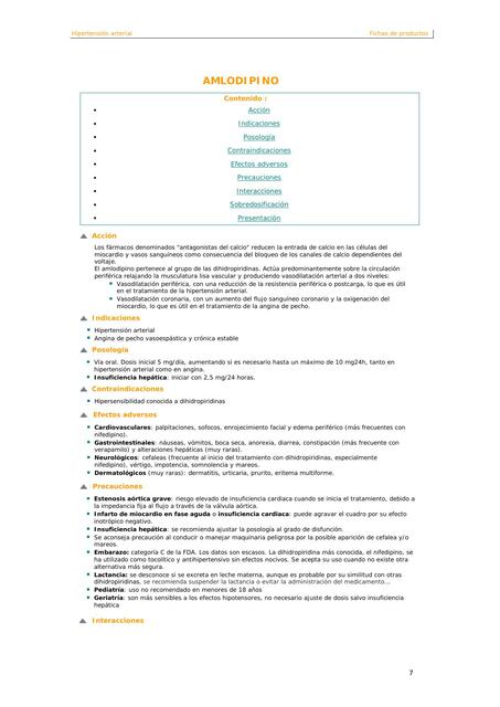 AMLODIPINO | Leymar Medina | uDocz