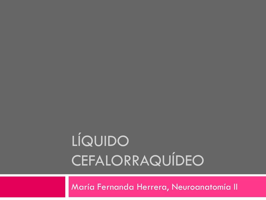 Líquido cefalorraquídeo neuro II | Betty | uDocz
