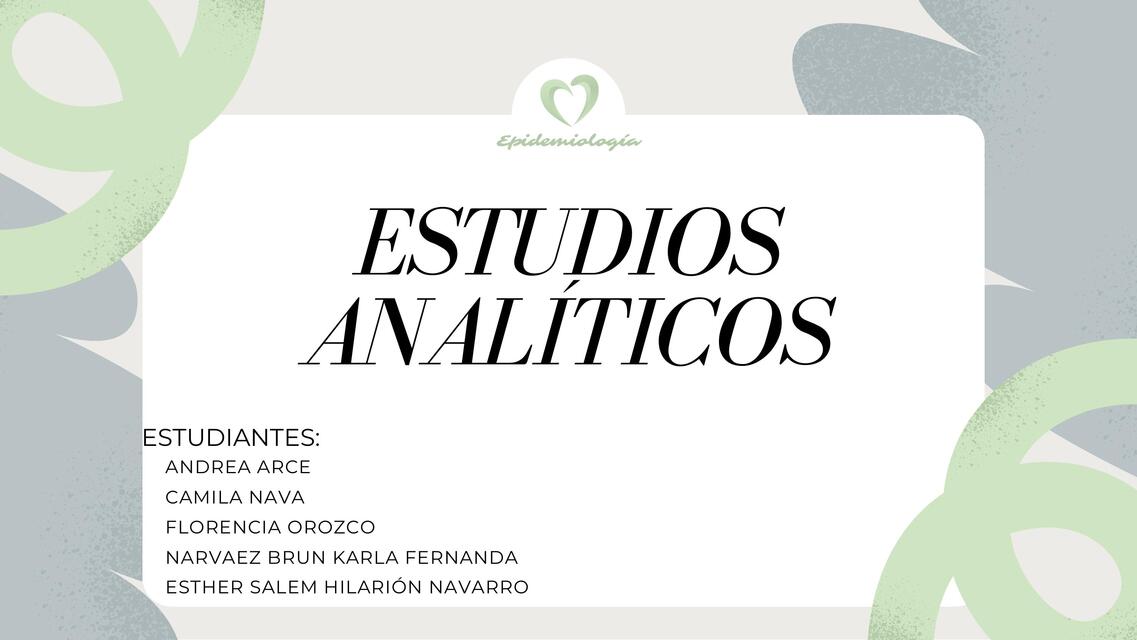 G6 Estudios Analíticos casos y controles estudios | Juan Pablo | uDocz
