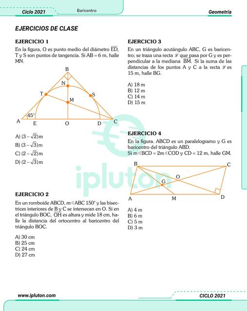 propiedades del baricentro ENTGMU | Coordinaciòn Ehsq | uDocz