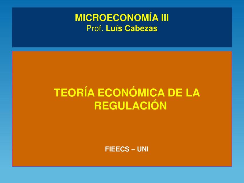 C Teoria económica de la regulacion | JAHAYRA RIVERA | uDocz