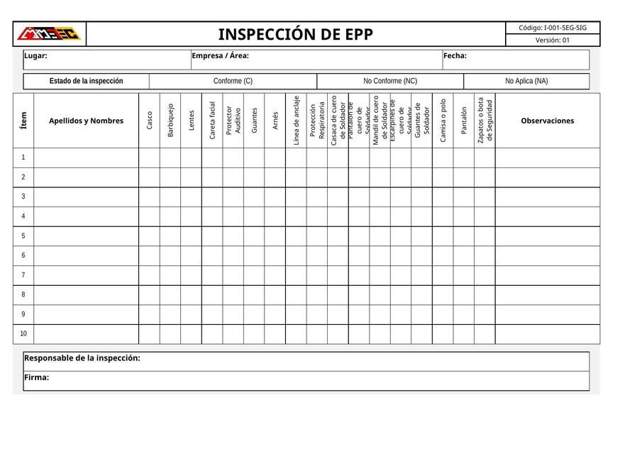 CHECK LIST EPPS | Diego Guevara | uDocz