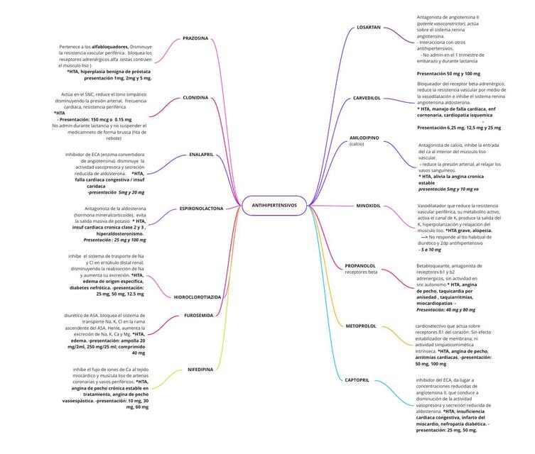 antihipertensivos 1 1 1 | Maria Parraga | uDocz