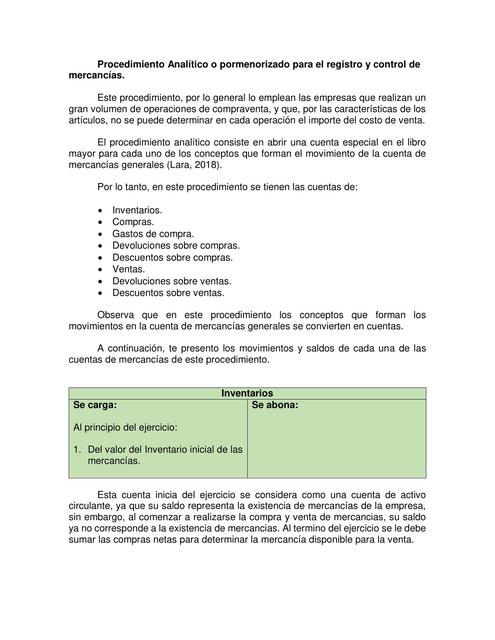 Procedimiento Analítico | Sofia lizeth | uDocz