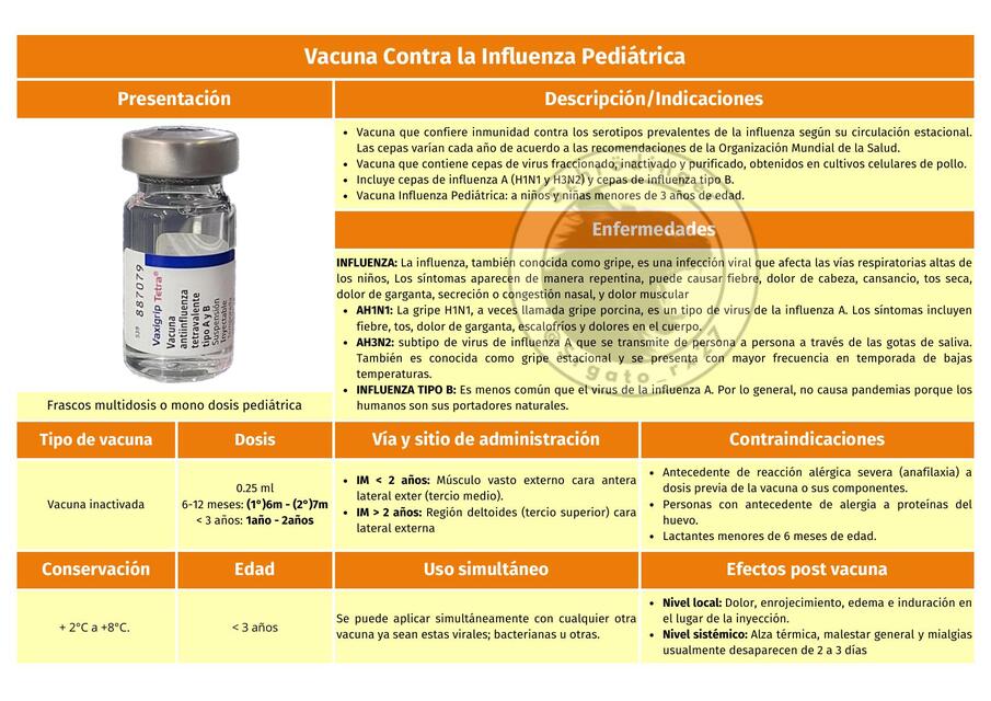 Vacuna Contra la Influenza Pediátrica | Piero | uDocz