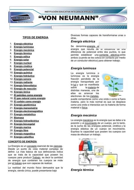 BB CTA1 1T S5 FICHA INFORMATIVA TIPOS DE ENERGIA 3 | Cieloo | uDocz