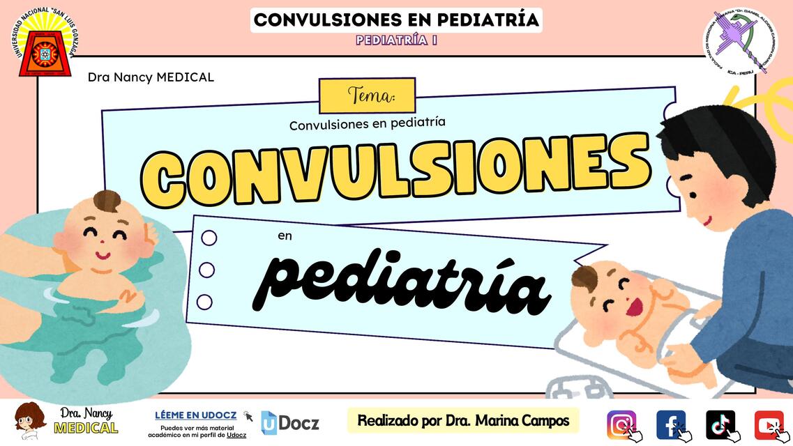Convulsiones en pediatría - Dra. Marina Campos | Dra Nancy MEDICAL | uDocz