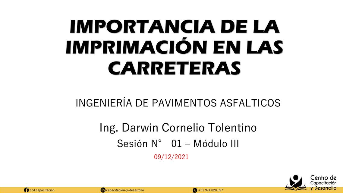 Imprimación en las carreteras | Edgar Paredes | uDocz