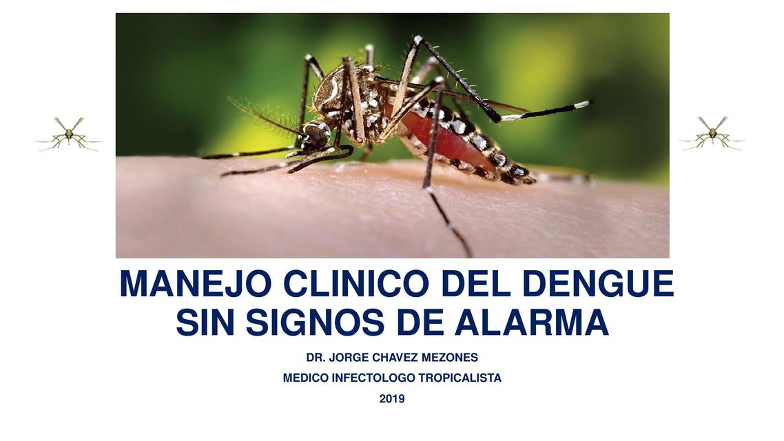 MANEJO CLÍNICO DEL DENGUE SIN SIGNOS DE ALARMA | Clasificación dengue ...