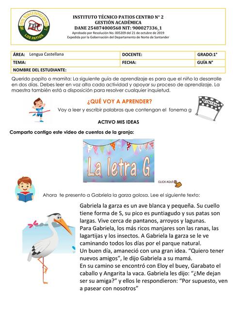 letra g | Nancy Jara | uDocz