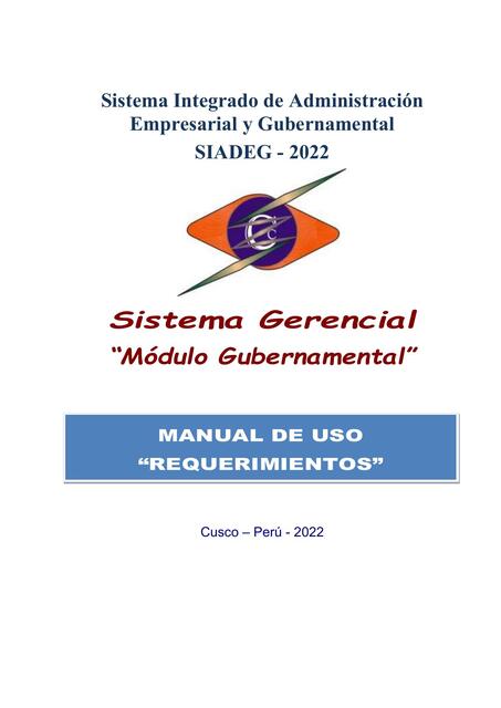 Manual SIADEG Requerimiento | edwin banda roque | uDocz