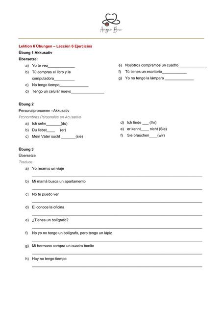 Ejercicios leccion 6 | centro de salud rural | uDocz