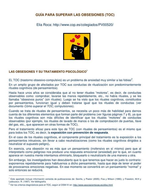 GUIA PARA SUPERAR LAS OBSESIONES TOC | Nohora | uDocz