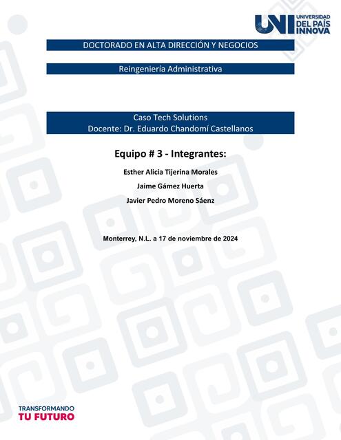Caso Tech Solutions | Javier Moreno | uDocz