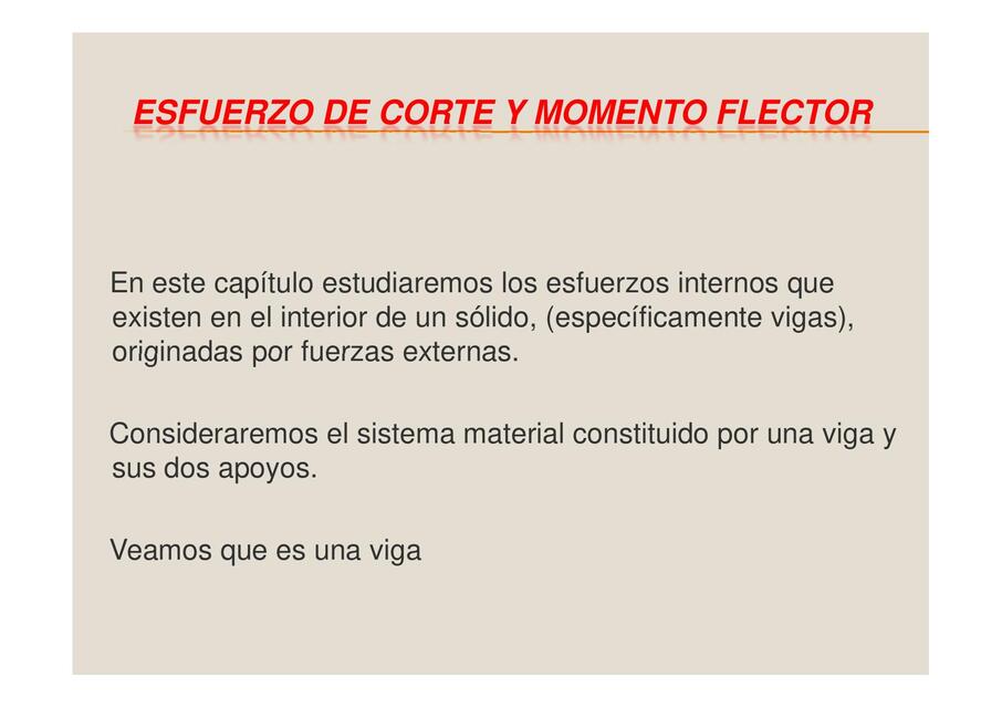 ESFUERZO DE CORTE Y MOMENTO FLEXOR | adderly | uDocz