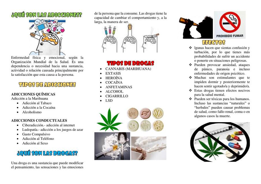 triptico adicciones docx | Varol Luna | uDocz