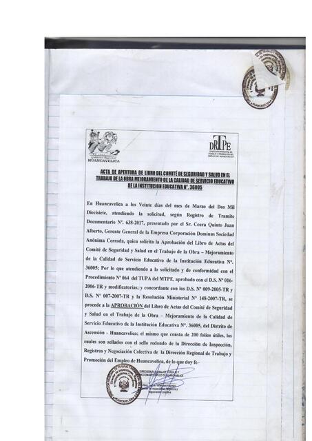 acta | Yulisa Núñez Lapa | uDocz