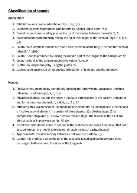 Classification of sounds | Kamila | uDocz