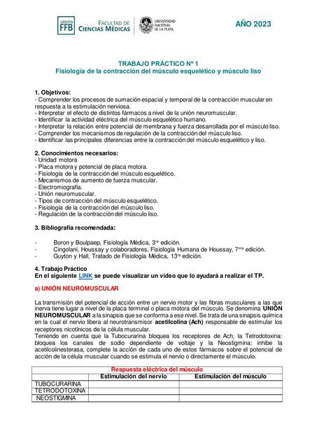 GuAa de TP 1 Fisiologia de la contraccion del musc | Milagros Gonzalez ...