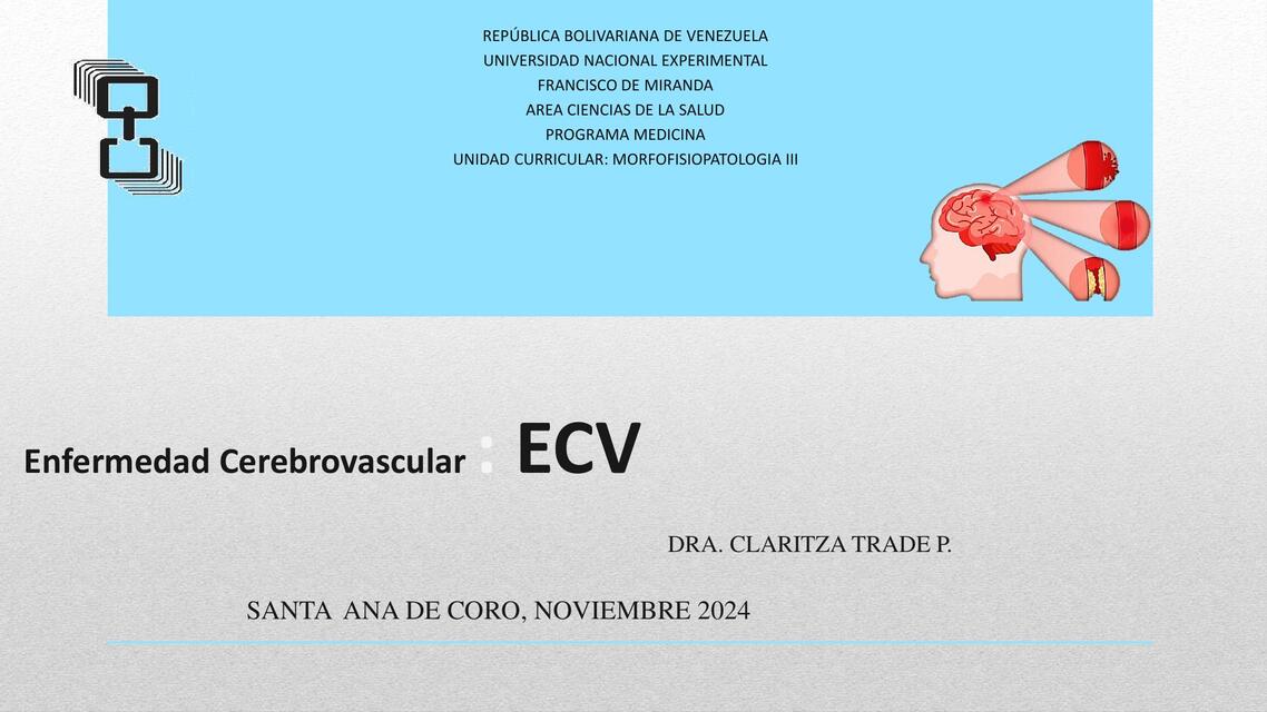 ENFERMEDAD CEREBROVASCULAR CORREGIDA NOVIEMBRE | Maria Angelica | uDocz