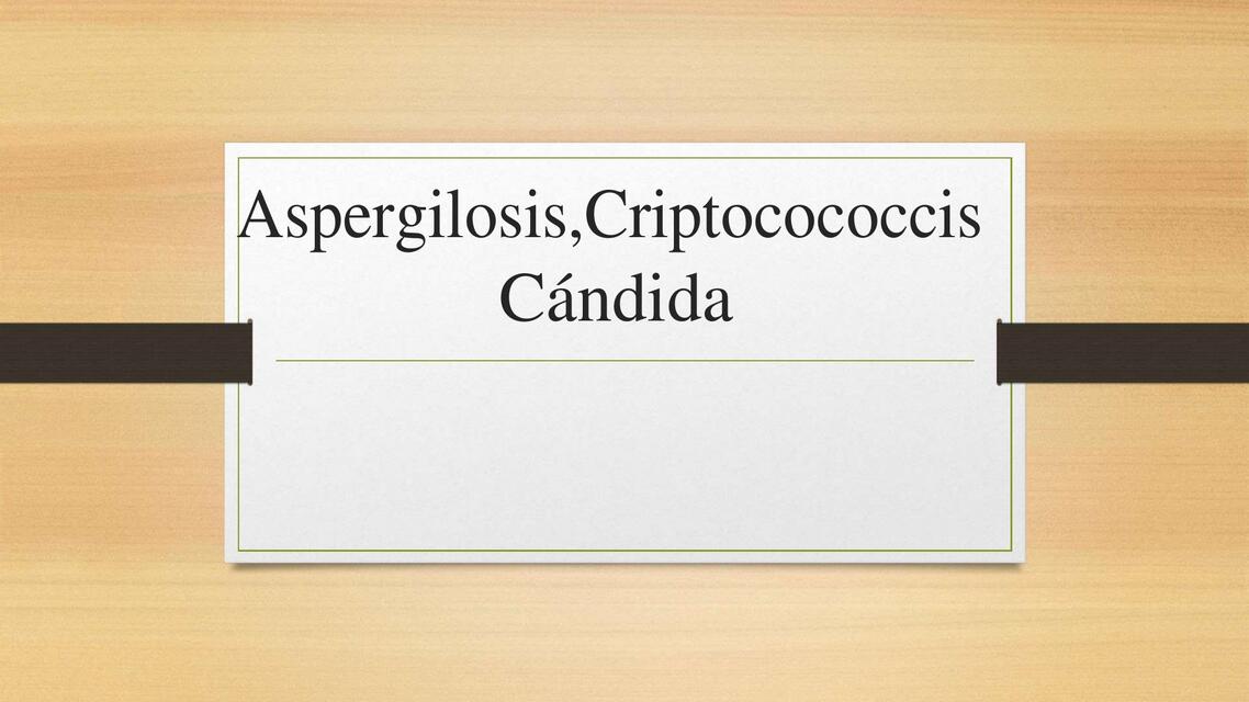 AspergilosisCriptocococcis Candida 1 | ariana C | uDocz