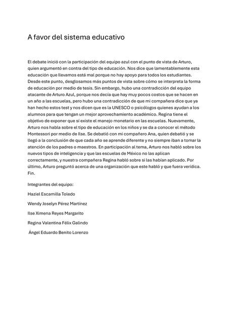 debate 2 1 | Angel Eduardo | uDocz