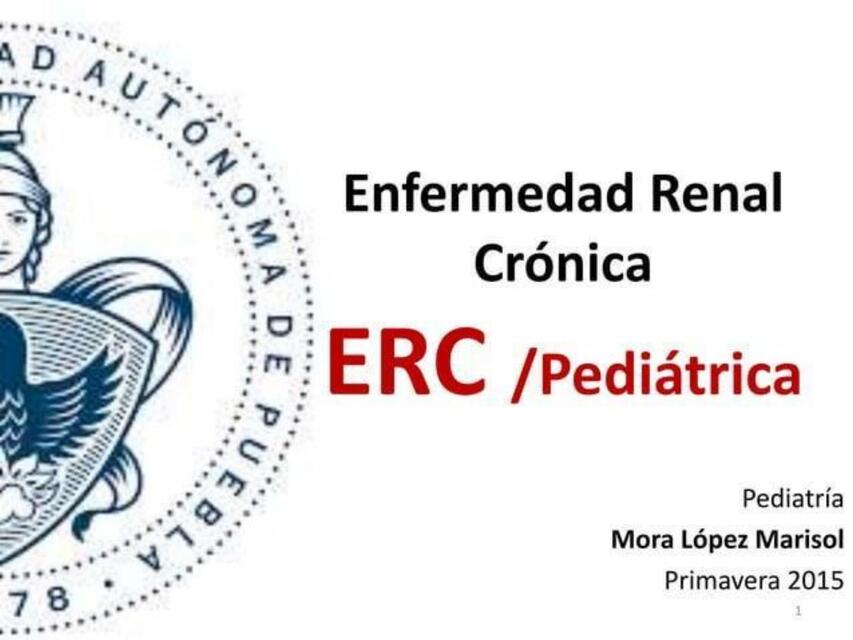 Enfermedad renal crónica pediátrica | juan diego rodriguez castillo | uDocz