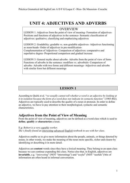 Flashcards de UNIT 4 Gr PRACTICE | Por Gabriela Sofia | uDocz