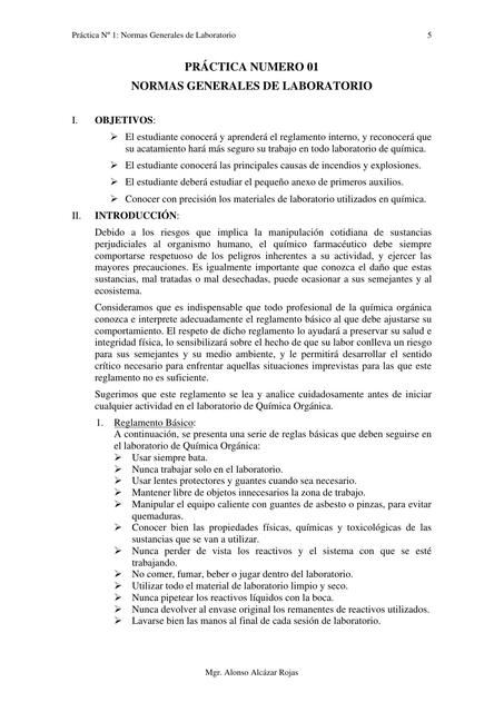 Flashcards de QOFI practica01 normas seguridad | Por Maria Del Pilar ...