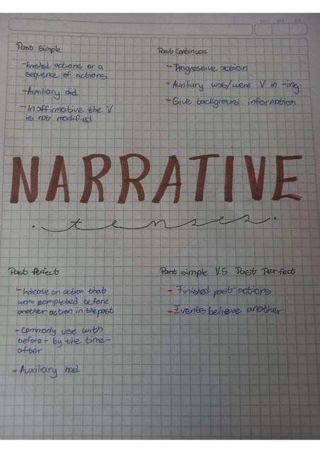 Narrative Tenses | Eithan | uDocz