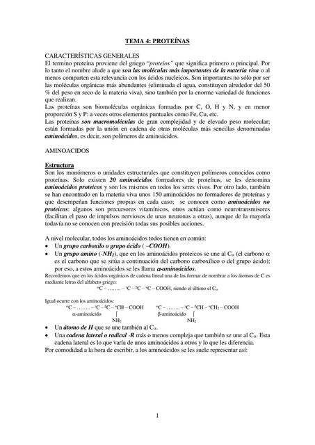 TEMA 4 PROTE NAS | Dani | uDocz