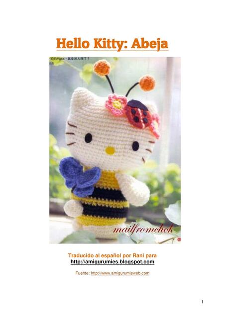 Hello kitty abeja espanol | Lizeth Guadalupe Gutierrez Granillo | uDocz