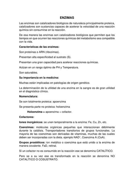 Enzimas | Evaldo | uDocz