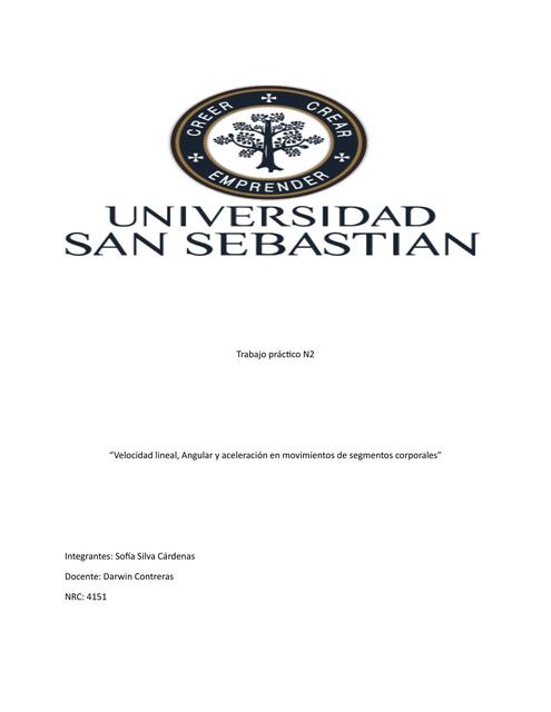 Informe de kinovea fisica | Sofia | uDocz