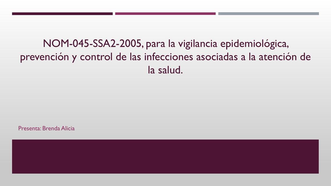 NOM 045 SSA2 para la vigilancia epidemiológica pre | Yesenia | uDocz