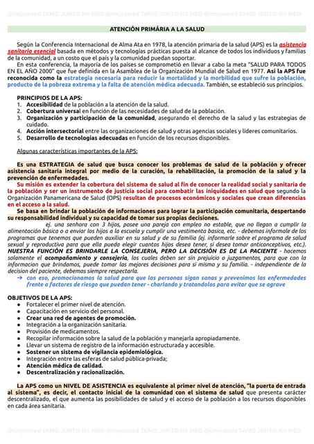 APS II APUNTE ORAL 1 | Brisa Barro | uDocz APS II APUNTE ORAL 1 | Brisa Barro | uDocz