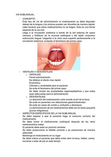 ADMINISTRACION VIA SUBLINGUAL | Jhacqueline | uDocz