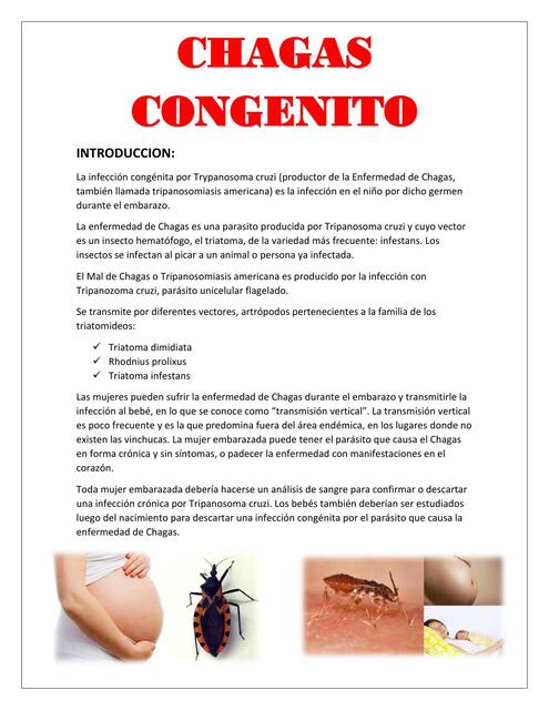 CHAGAS CONGENITO | Cenaida | uDocz