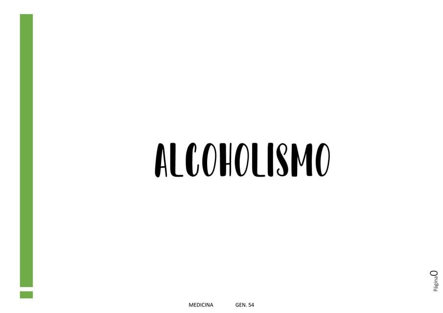 ALCOHOLISMO | Medical Gi | uDocz