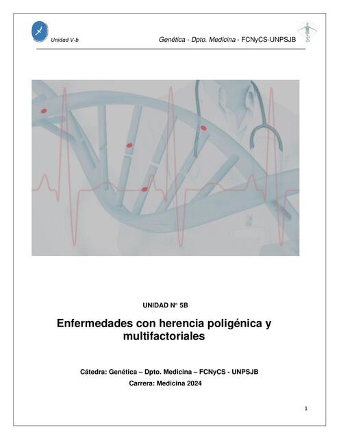 Guía de problemas UNIDAD N5B Genética Medicina | Antonella | uDocz