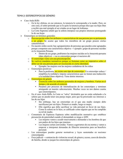 2 ESTEREOTIPOS DE GÉNERO | Sofía | uDocz