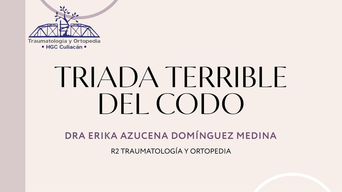 Triada terrible del codo | Azucena Domínguez | uDocz