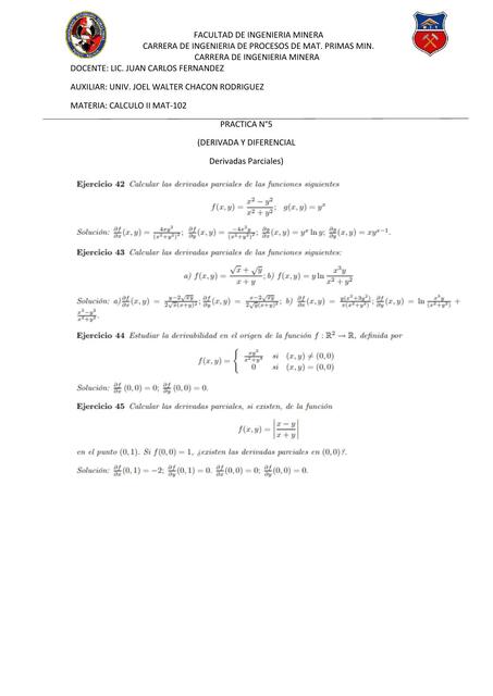 PRACTICA N5 MAT 102 | Avillo Edwin | uDocz